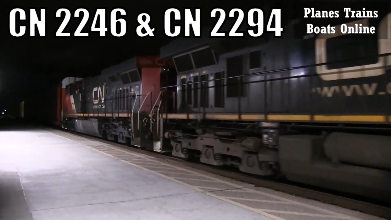 CN E271 Autoracks Train CN 2246 & CN 2294 #locomotives Strathroy Sub Sept 08 2023 #railfan # ...