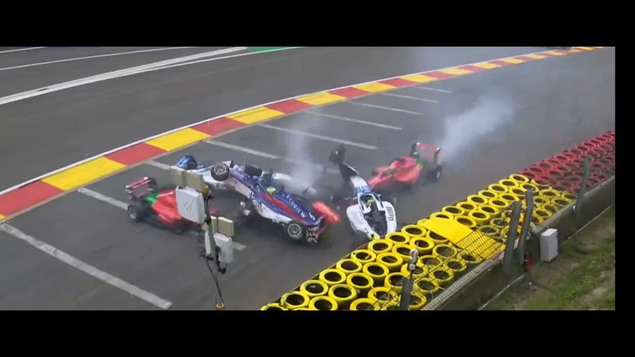 W-Series horrifying crash at Eau Rouge Spa. Huge crash at Spa during ...