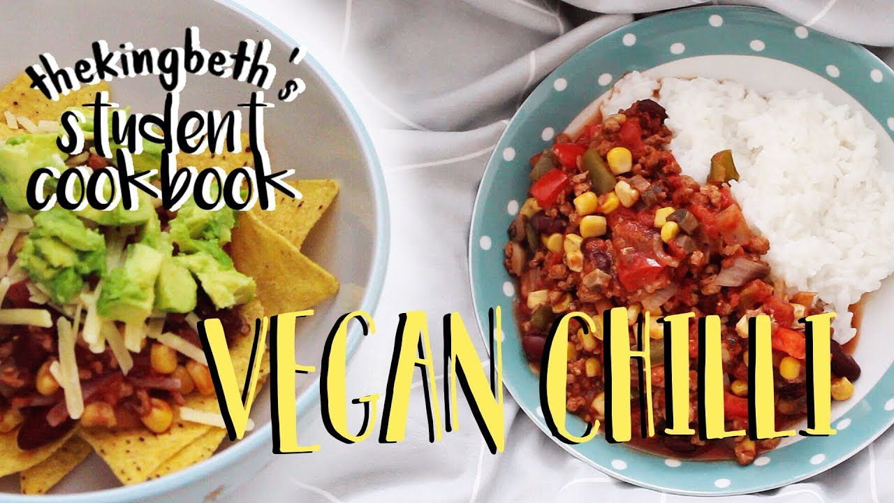 Vegan Chilli Con Carne 🌶 | Student Cookbook - YouTube