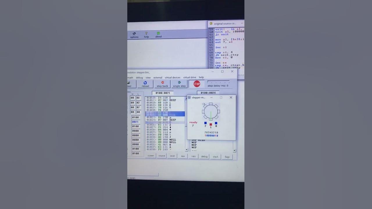 Stepper Motor In Assembly Language Cppprogramming Codingtime Codinglife Assembly Youtube