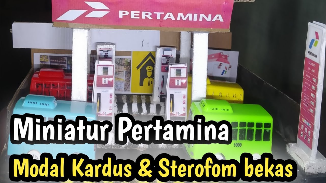 cara Membuat Miniature PERTAMINA SPBU #mainan#miniature#miniatures ...