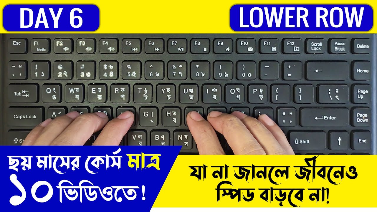 Typing Course - DAY 6 | Free Typing Lessons | Touch Typing Course ...