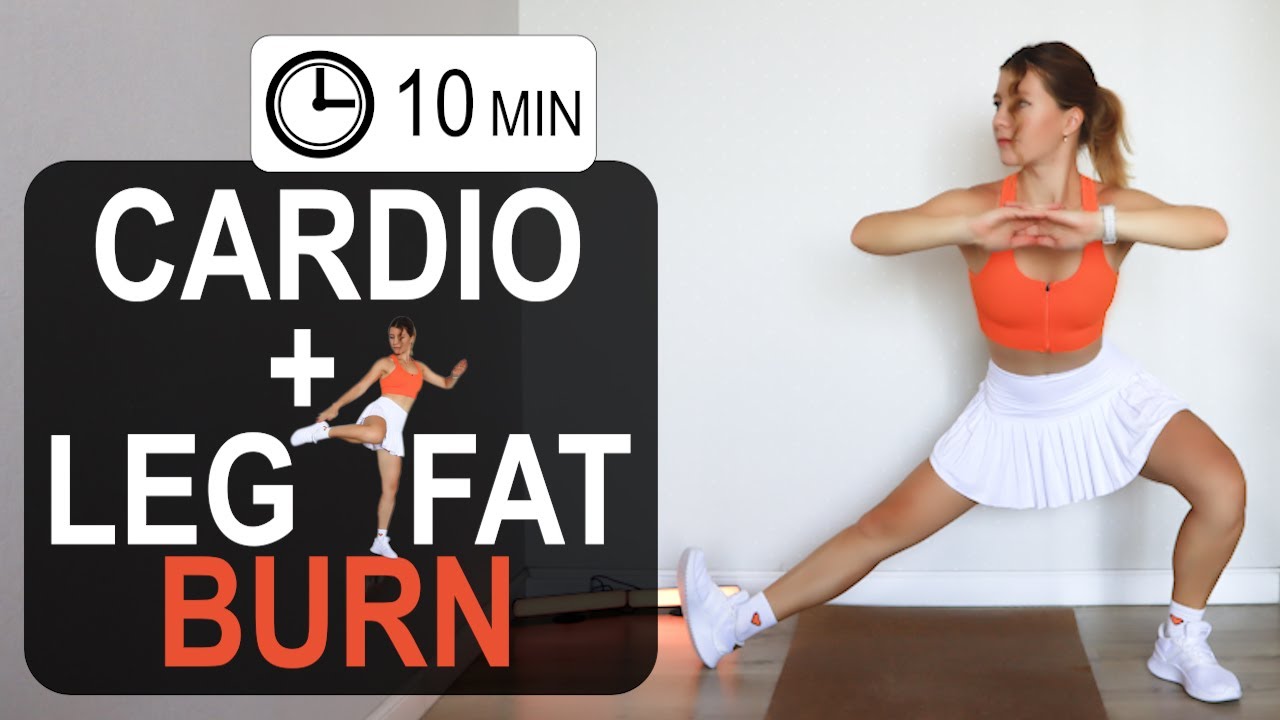 10 min LOW IMPACT CARDIO WORKOUT + LEG FAT BURN | NO EQUIPMENT - YouTube