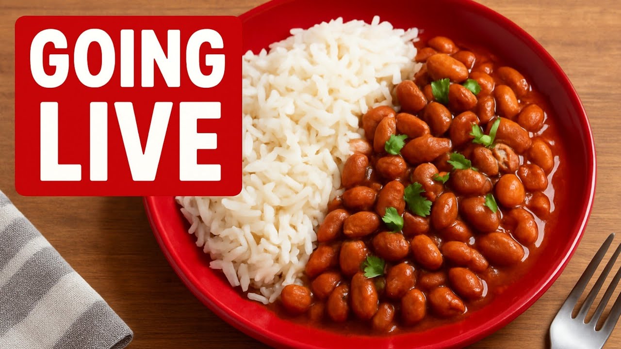 🍚 LIVE Cooking Rice & Beans | Simple & Delicious Meal - YouTube