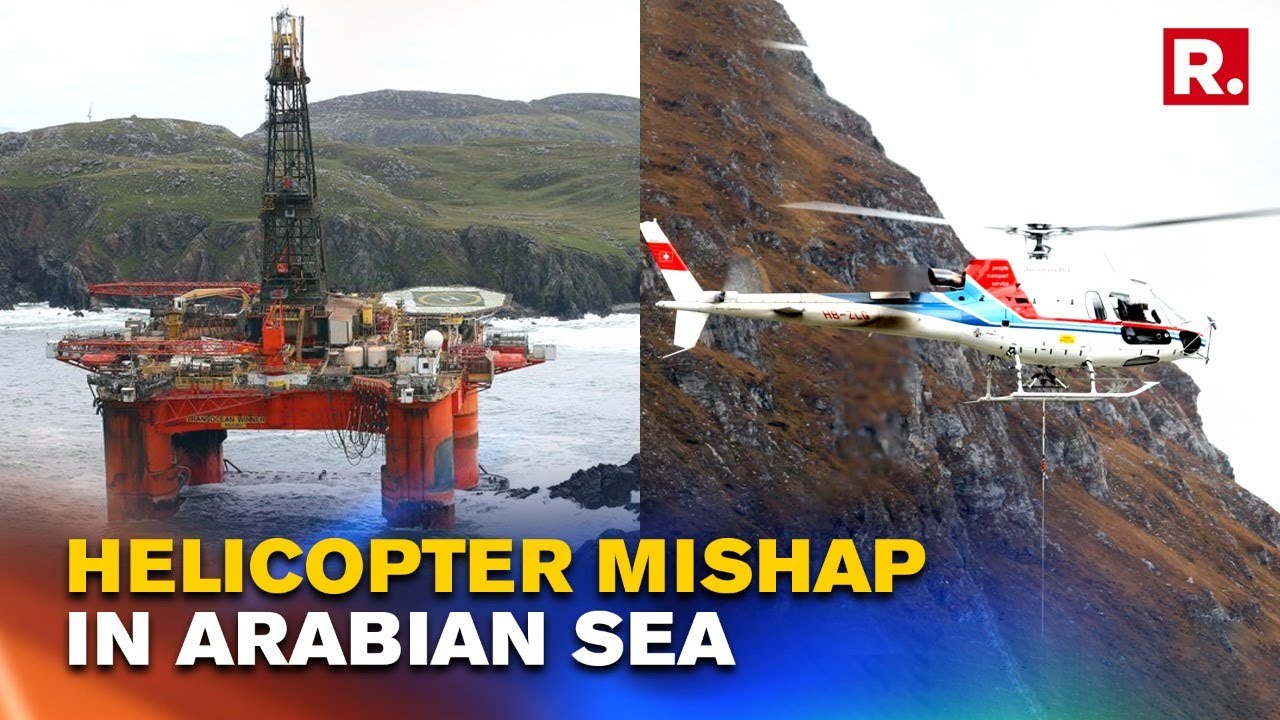 Mumbai: Helicopter Makes Emergency Landing Near ONGC Rig In Arabian Sea ...