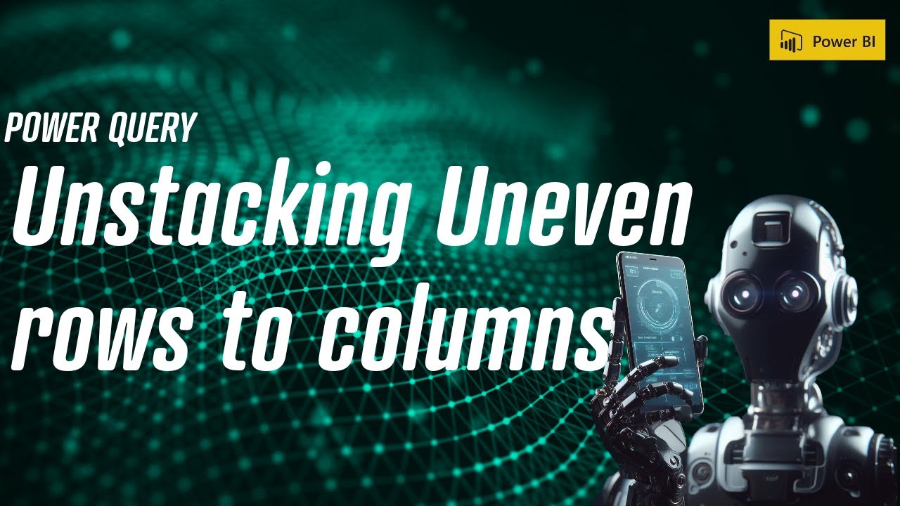 Power Query - Unstack Uneven Rows to Columns🍔 - YouTube