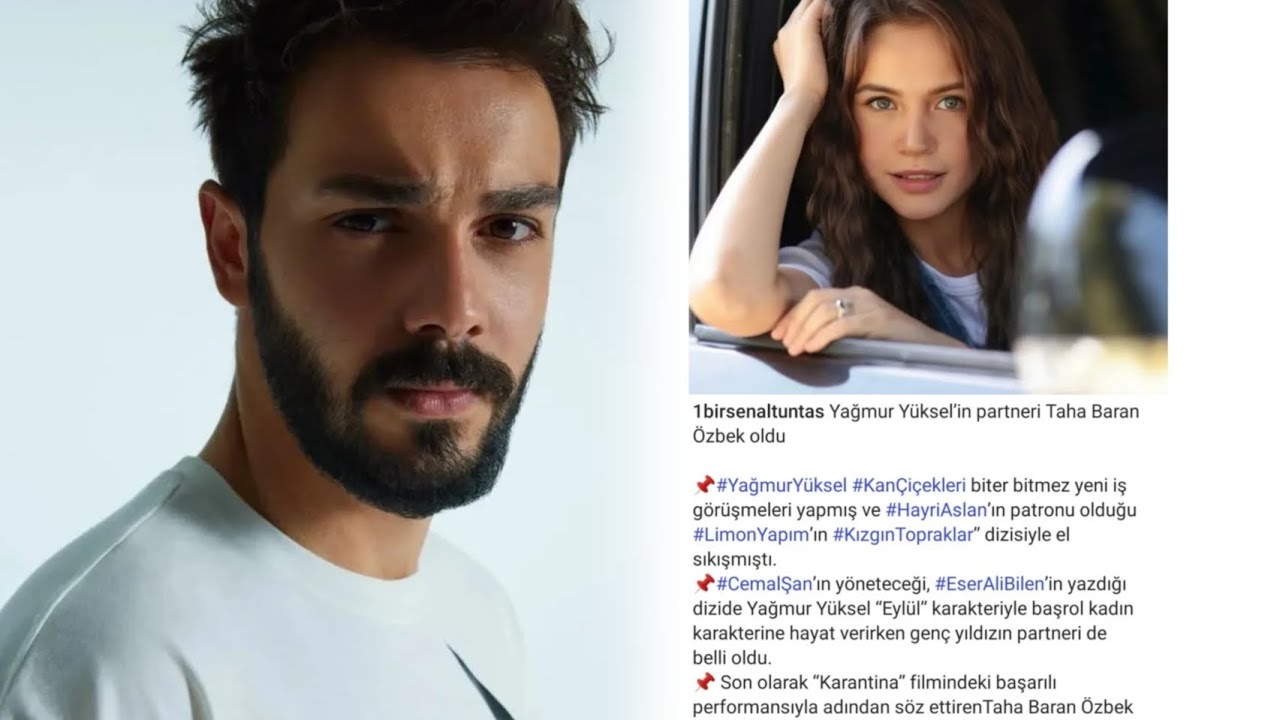Yağmur Yüksel's partner in the series "Kızgın Topraklar" is Taha Baran Özbek #yağmuryüksel # ...