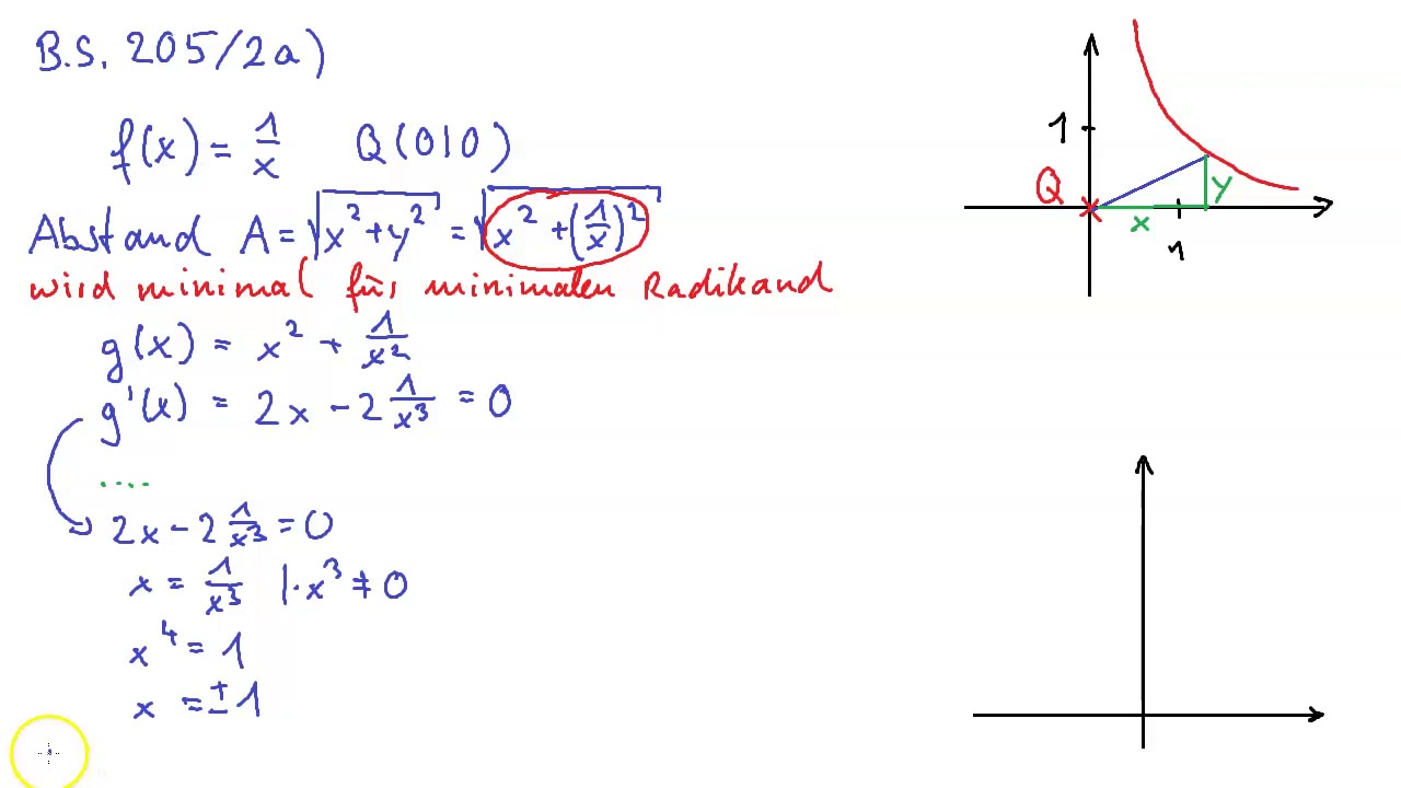 Q11 - Extremwertprobleme 3 - YouTube