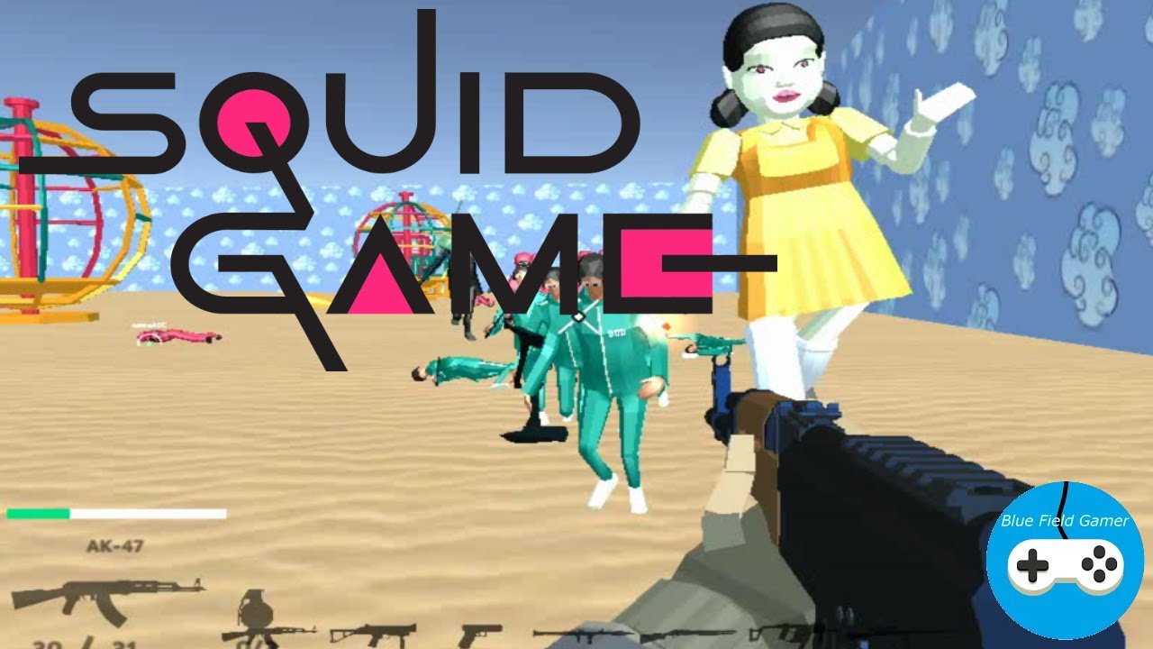 SQUID GAMES SHOOTER Y8 GAMEPLAY - YouTube