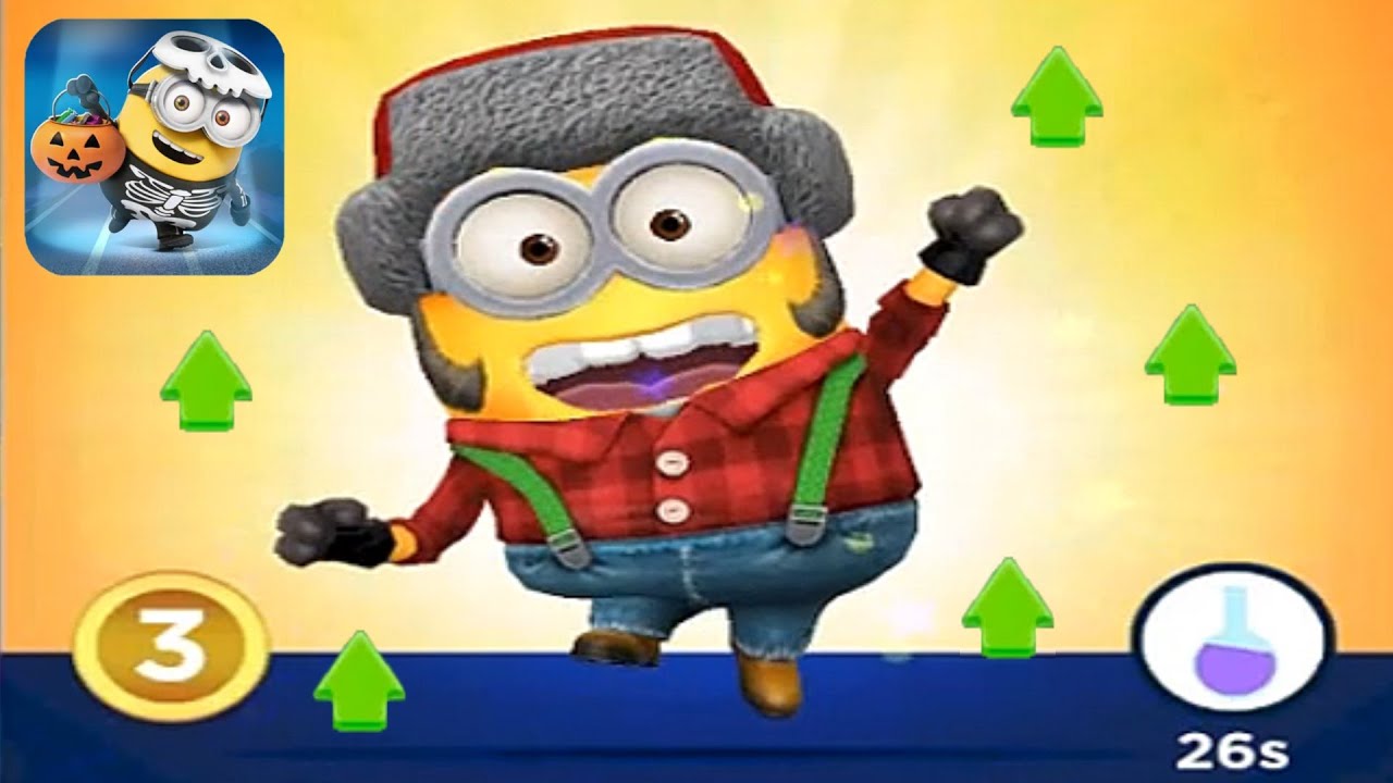 Wood Minion rush Lumberjack Level Up Costume fullscreen gameplay ...