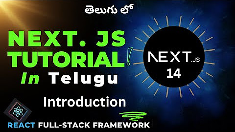 Next.JS 14 Tutorial in Telugu - YouTube