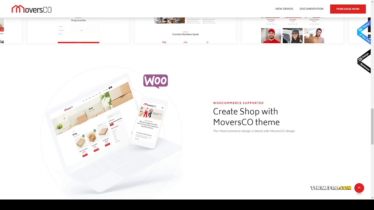 MoversCO - Movers and Packers WordPress Theme house move courier company Eiro - YouTube