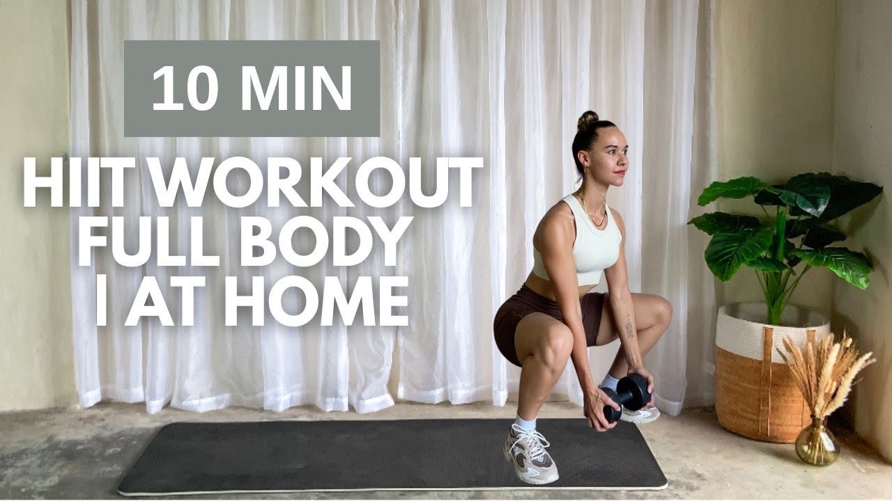10 Min Full Body HIIT | Dumbbells only - YouTube