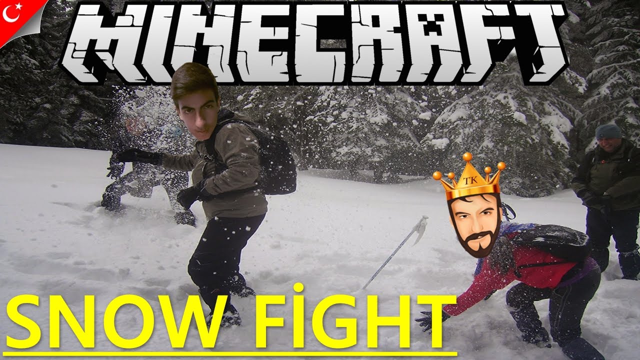 Minecraft Türkçe - Snow Fight - Mini Games | AKSİYON DOLU! - YouTube