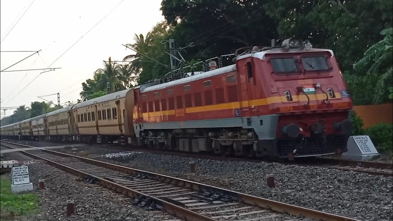 Super speed express train moving at railway line.and Dengerous conditions. - YouTube