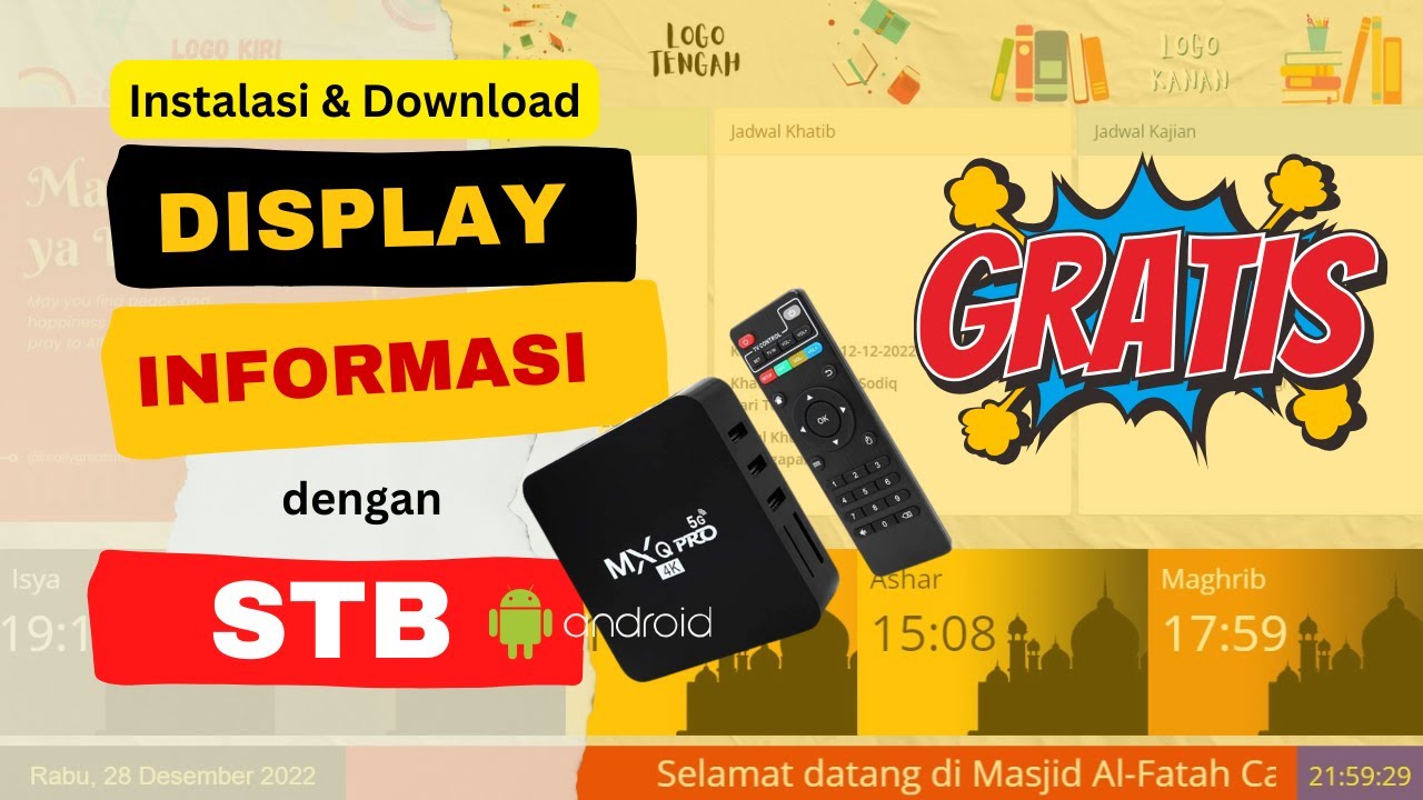 Download Display Informasi Masjid Terbaru dengan STB Android Gratis dan Tutorial Instalasi - YouTube