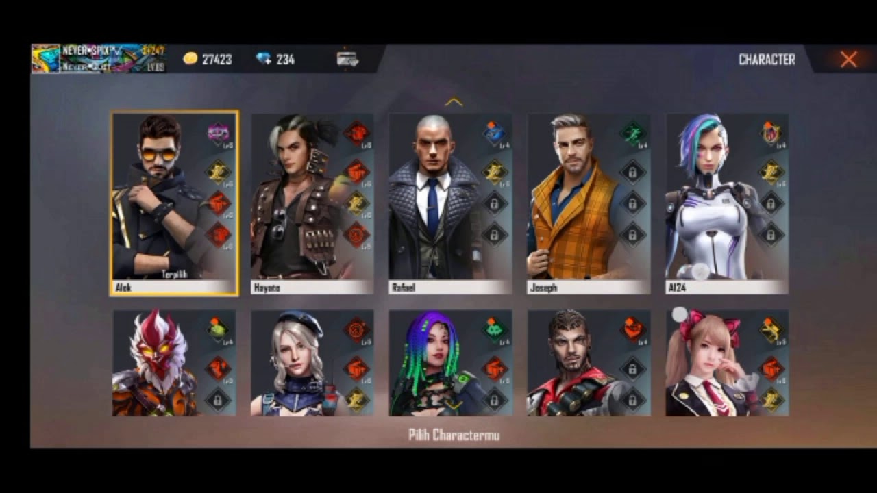 JUAL AKUN FREE FIREE SUPER DUPER SULTAN AD SET LETDA HYPER - YouTube