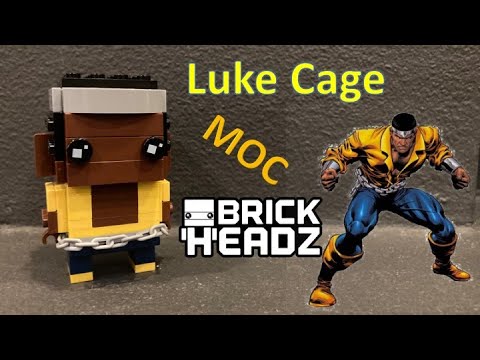 How To Build A LEGO Marvel Superheroes Luke Cage Custom BrickHeadz ...