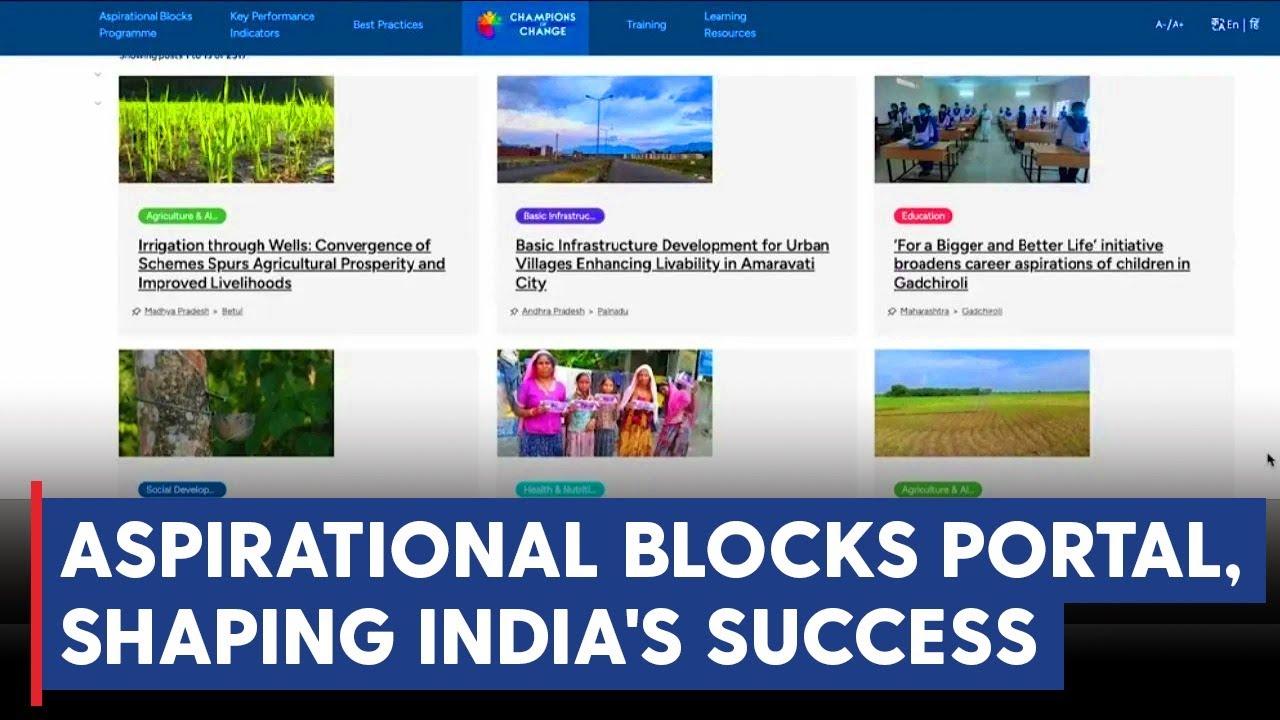 Aspirational Blocks Portal: Powering Excellence & Transforming Lives ...