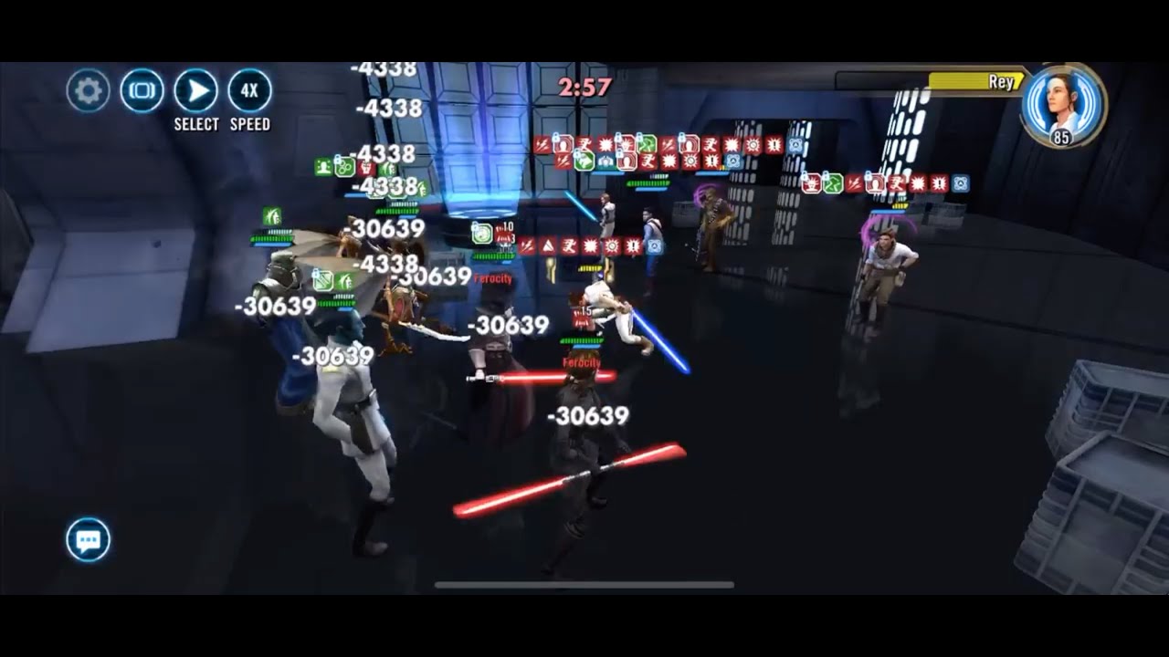 SWGOH Darth Revan Win vs Rey with Ultimate Ability - YouTube
