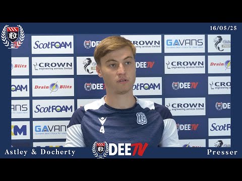 Ryan Astley & Tony Docherty | Presser | Now on DeeTV - YouTube