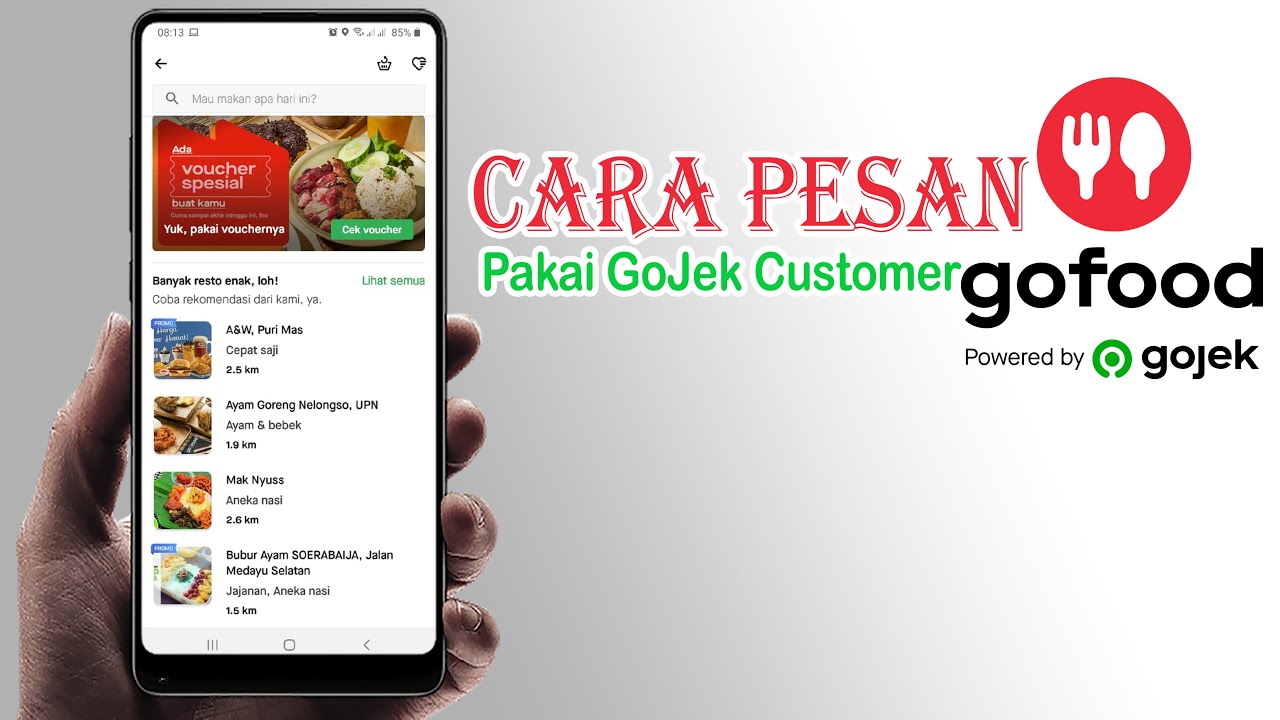 Cara Pesan GoFood di Aplikasi GoJek Customer Terbaru | Bisa Pakai GoPay ...