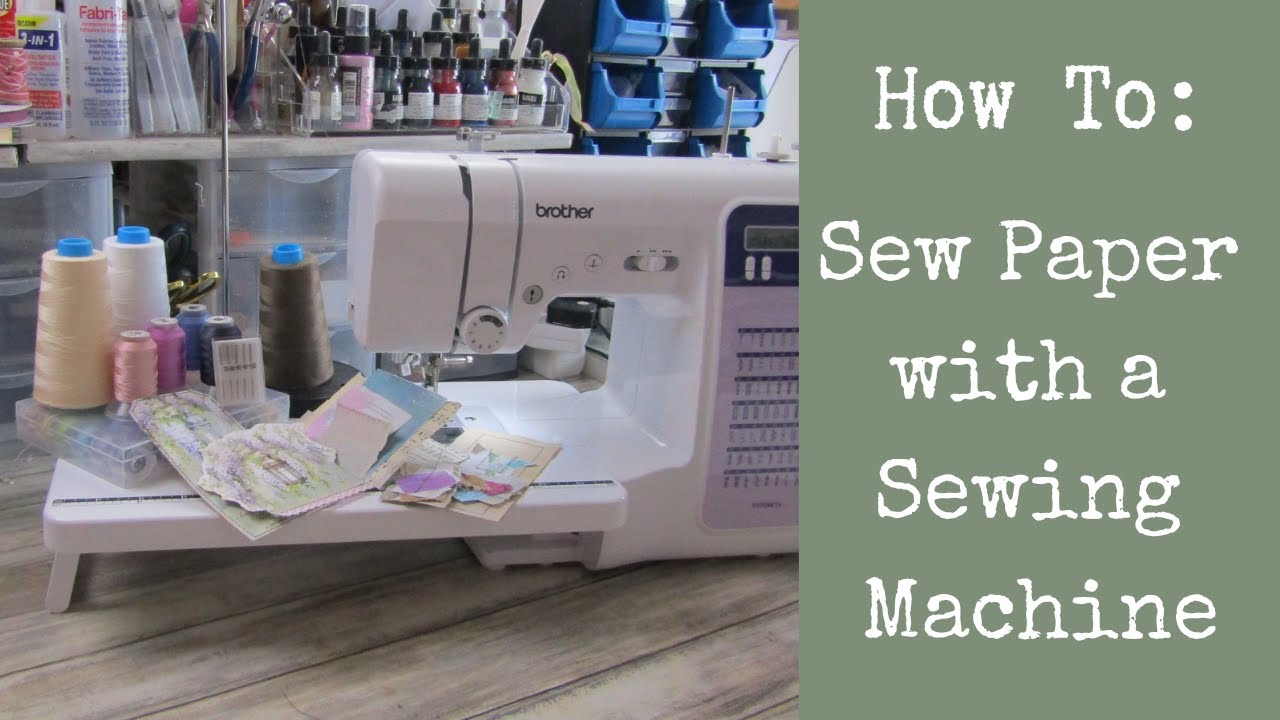 How to - Sew Paper with a Sewing Machine - YouTube