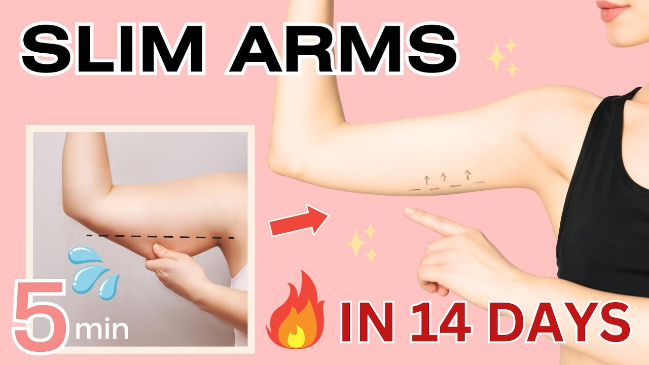 5 MIN SLIM ARMS Lose Fat in 14 days ARM WORKOUT Beginner Friendly No ...