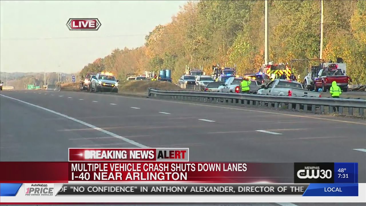 Two TDOT Contractors Killed In I-40 Crash; THP Trooper Injured - YouTube