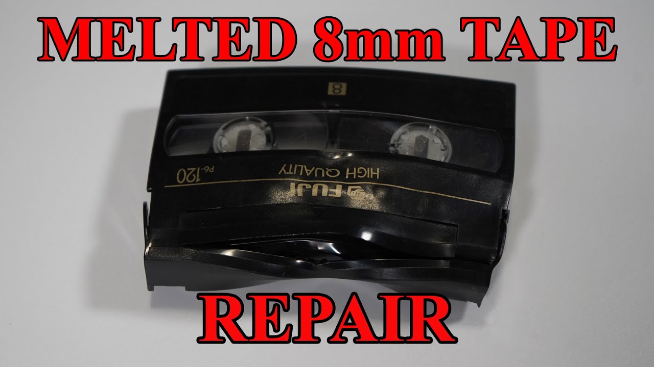 How To Repair A 8mm Tape - Melted - YouTube
