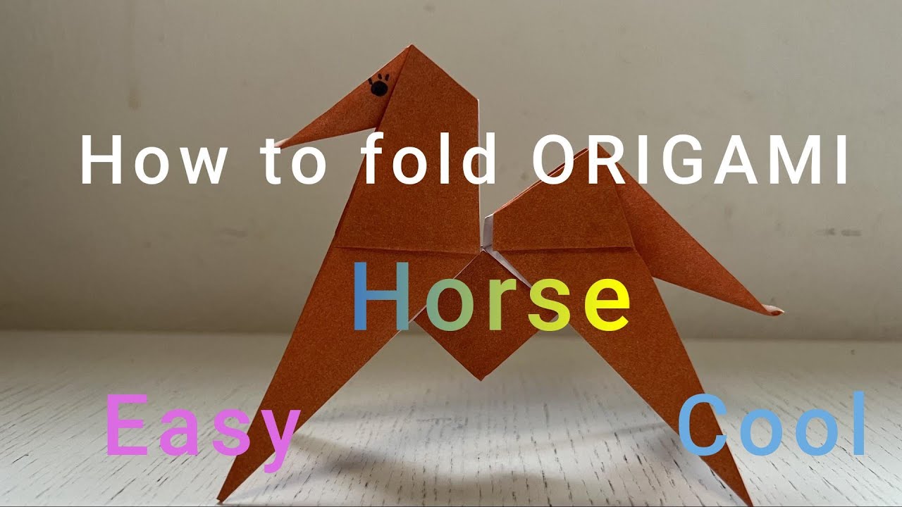 How to fold an Origami Horse~Step by Step~ Tutorial - YouTube