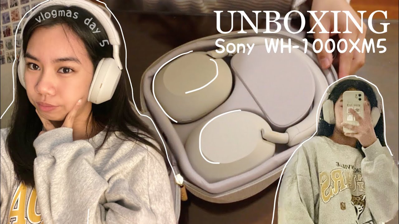 Sony WH-1000XM5 🎄 headphones unboxing + review - YouTube