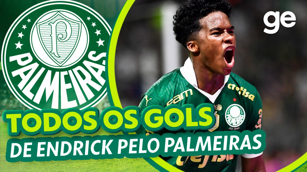 TODOS OS GOLS ENDRICK PELO PALMEIRAS | Listas | ge.globo - YouTube