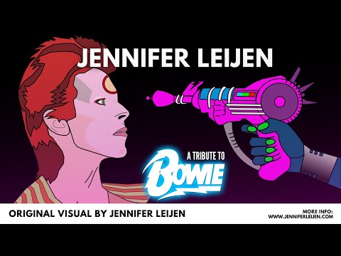 David Bowie - Moonage Daydream [With original visual interpretation by Jennifer Leijen]