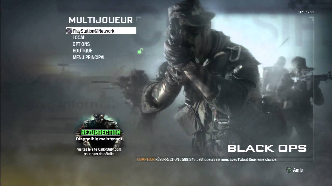 Cod BO1 class God Mod and unlock all stat mod PS3 - YouTube