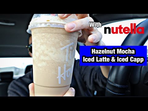tim hortons hazelnut mocha iced latte & iced capp review - YouTube