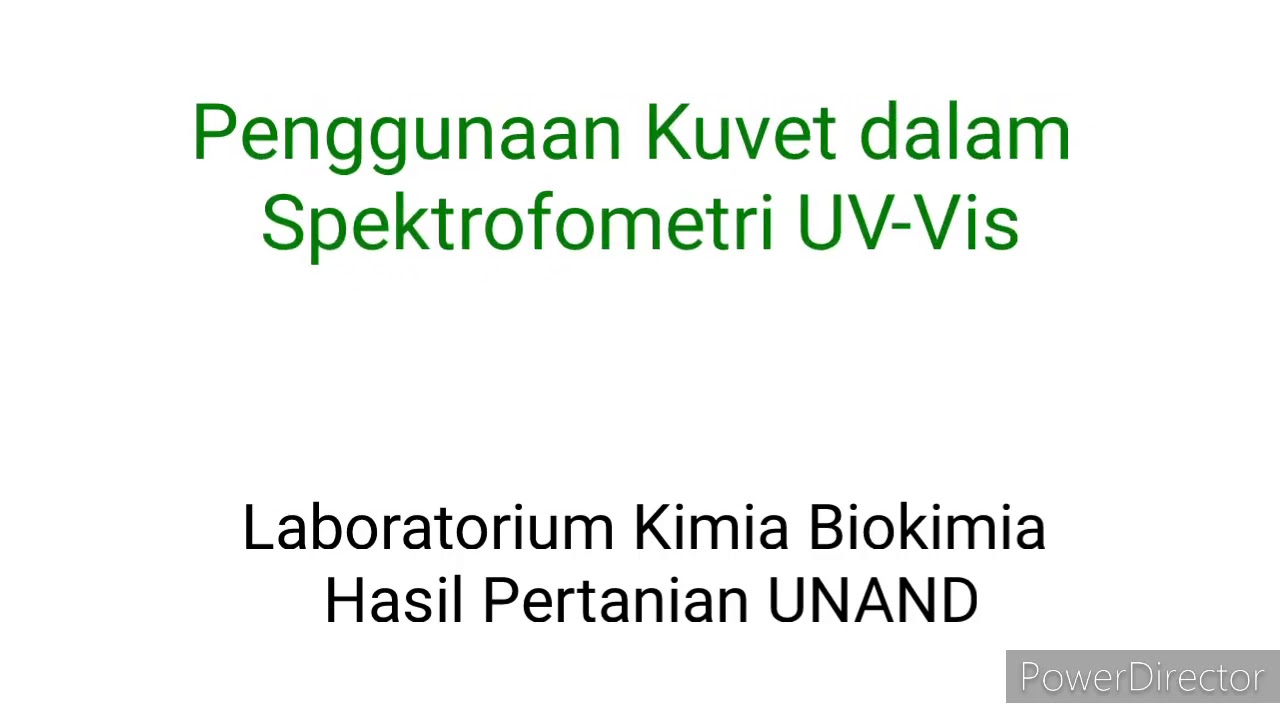 Pengenalan Kuvet Spektrofotometri UV-Vis - YouTube