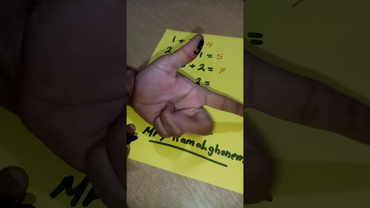 Mental arithmetic addition and subtraction using fingers the first ...