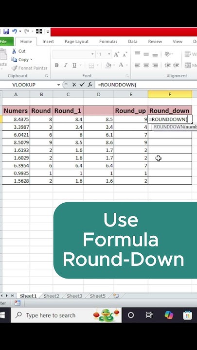 How to use Round Down formula in Excel - YouTube