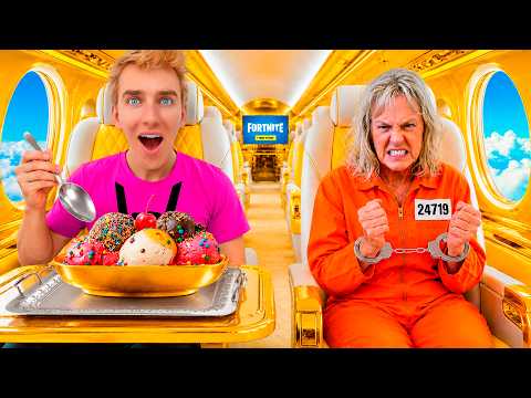 Living 24 Hours On Custom Private Jet!