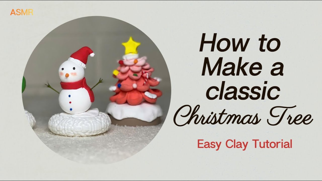 How to Make a Classic Christmas Tree | Easy Clay Tutorial - YouTube
