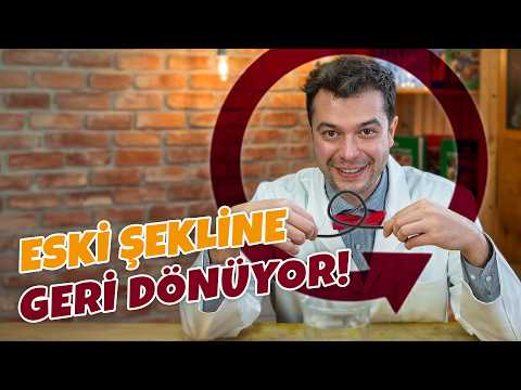 Bu Tel Hafızalı! İstediğin Kadar Bük, O Eski Haline Dönecek! 🔥 (Nitinol Deneyi)