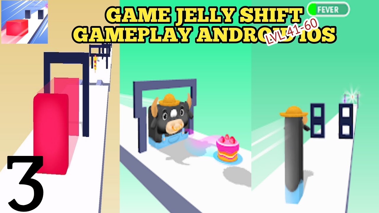 JELLY SHIFT GAME - OBSTACLE COURSE LVL 41-60 - NEW OBSTACLE GAME -(ANDROID,IOS)GAMEPLAY #3 - YouTube