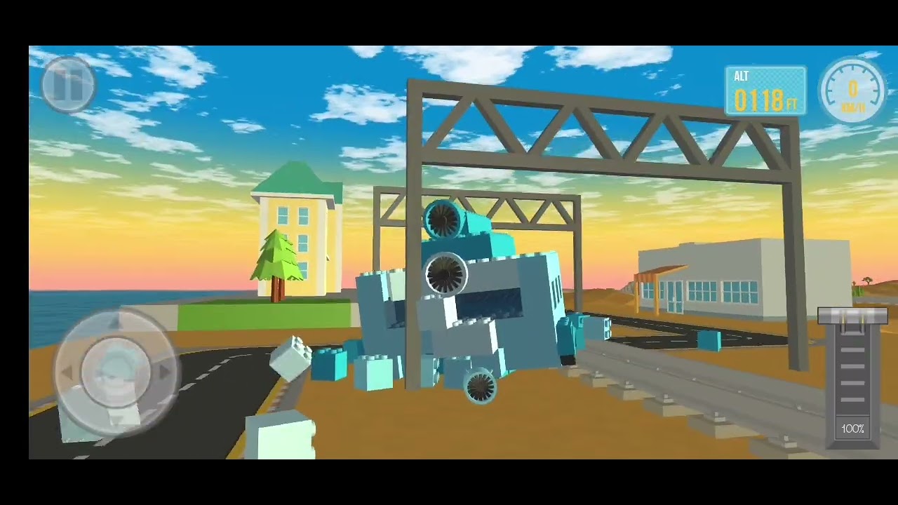 Draw bricks plane crash - YouTube