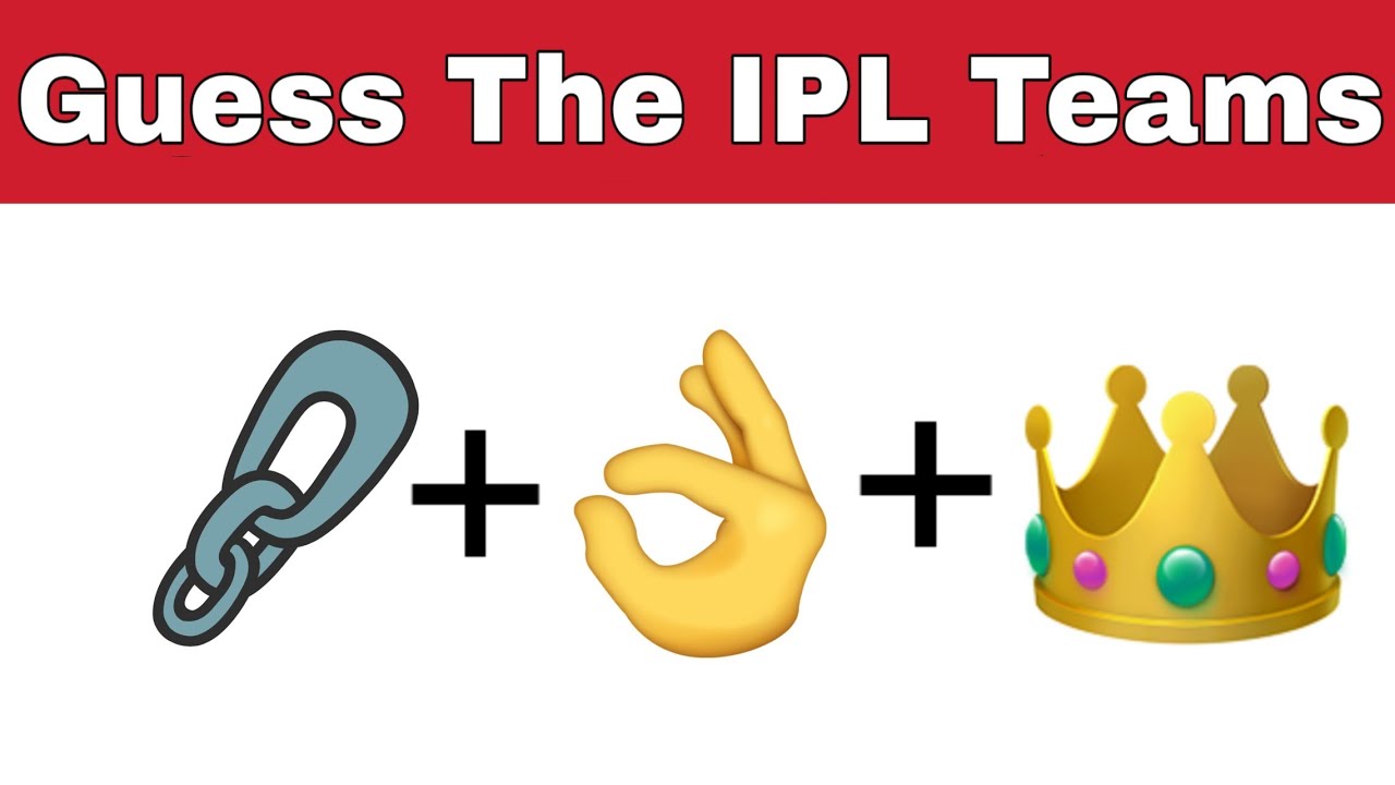 Can You Guess IPL Teams in This Emoji Challenge? | Emoji Challenge ...