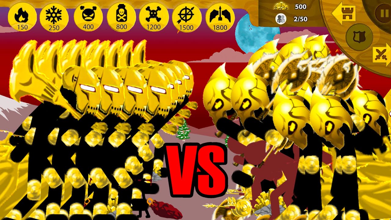 GIANT LEADER GOLD 9999999 VS GIANT BOSS GOLD 999999 TICK WAR LEGACY HD ...