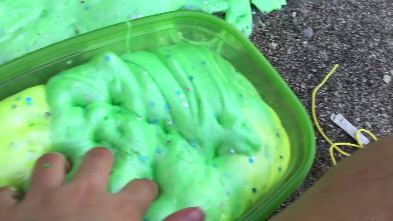 Messy slime day - YouTube
