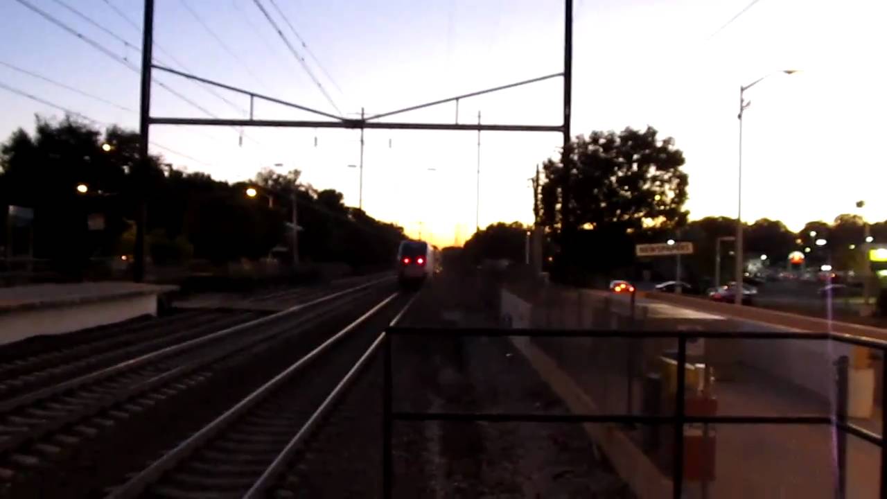 MARC Express Train with HHP-8 Storms Through Seabrook!! - YouTube