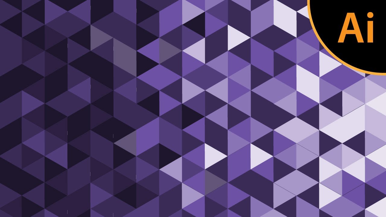 Polygonal gradient background in Adobe Illustrator - YouTube