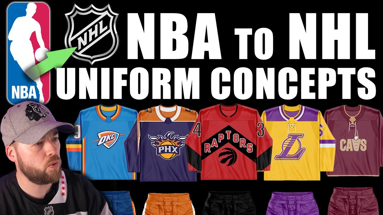 NBA to NHL Uniform Concepts! - YouTube